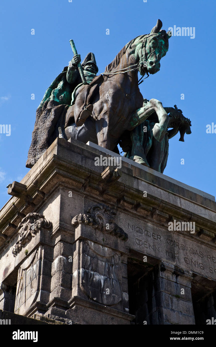 Statue kaiser wilhelm deutsches eck hi-res stock photography and images ...