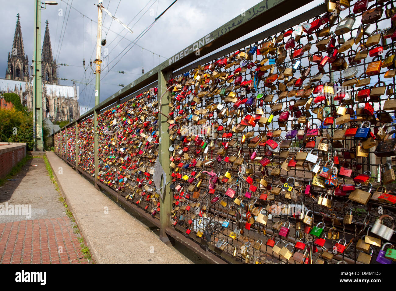 Locks on the Hohenzollern Bridge in Cologne, Germany Stock Photo - Alamy