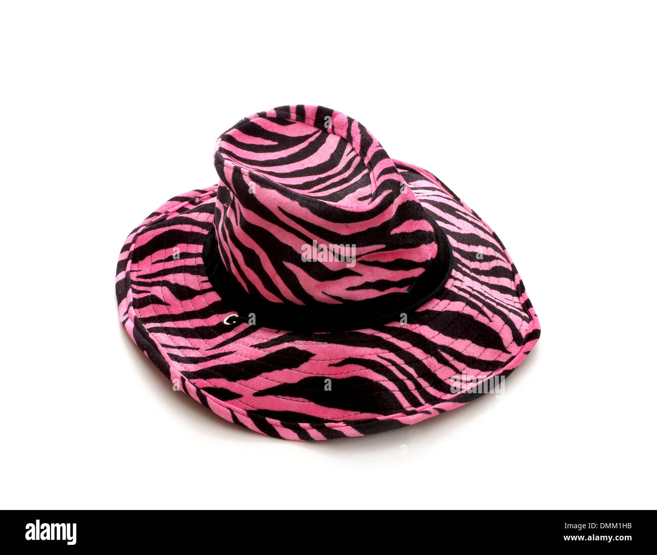 A pink costume pimp hat on a white background Stock Photo - Alamy
