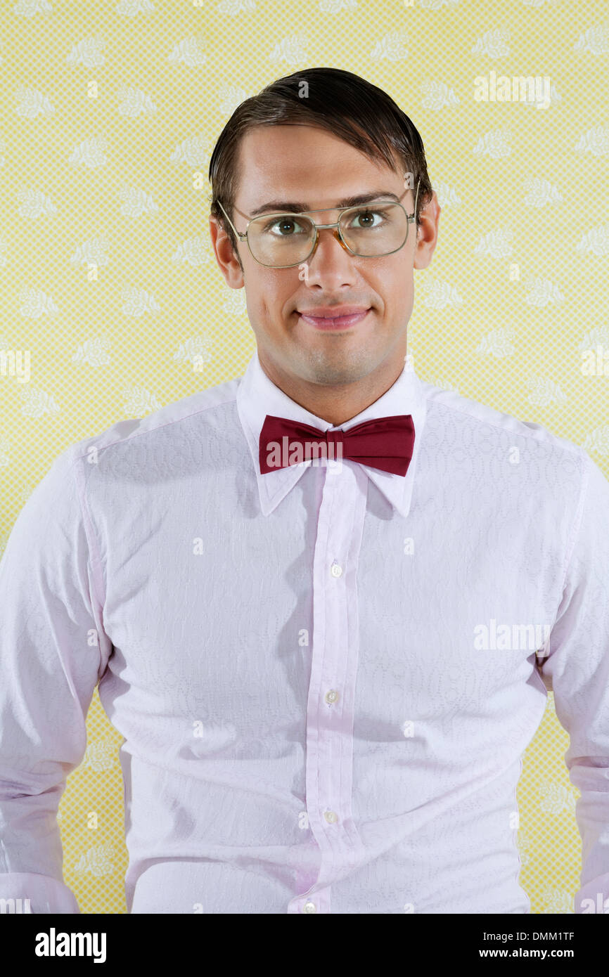 Retro man smiling hi-res stock photography and images - Alamy