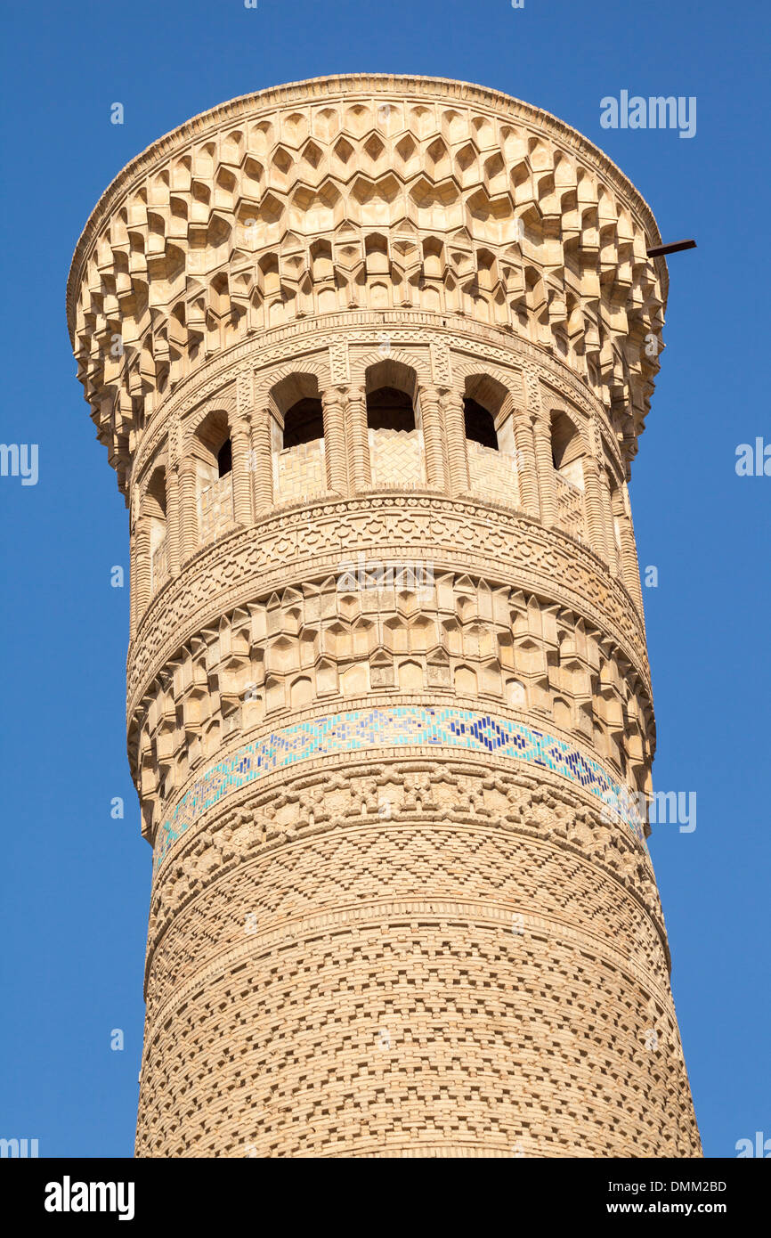 Top of Kalon Minaret, Kalon Mosque, also known as Kalyan Mosque, Poi ...