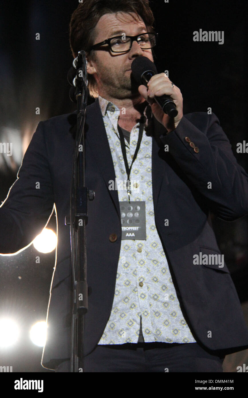 Tropfest Founder and Director, John Polson speaking on the stage before ...