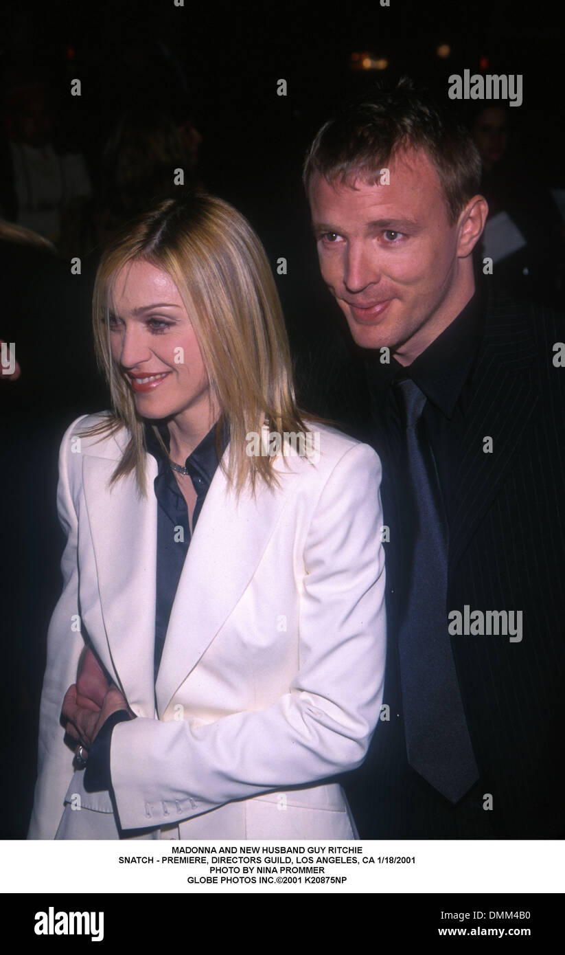 Jan. 18, 2001 - MADONNA AND NEW HUSBAND GUY RITCHIE.SNATCH - PREMIERE ...