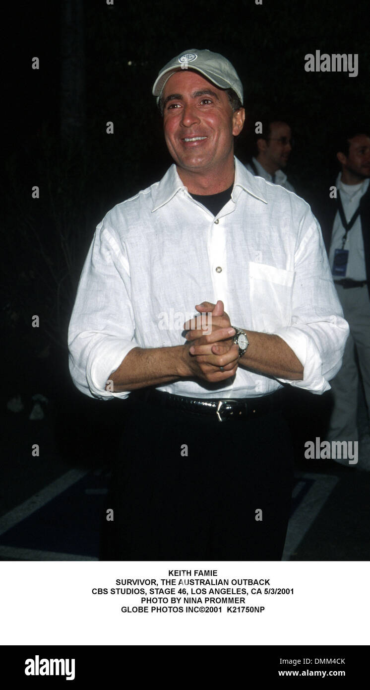 May 3, 2001 - KEITH FAMIE.SURVIVOR, THE AUSTRALIAN OUTBACK.CBS STUDIOS ...