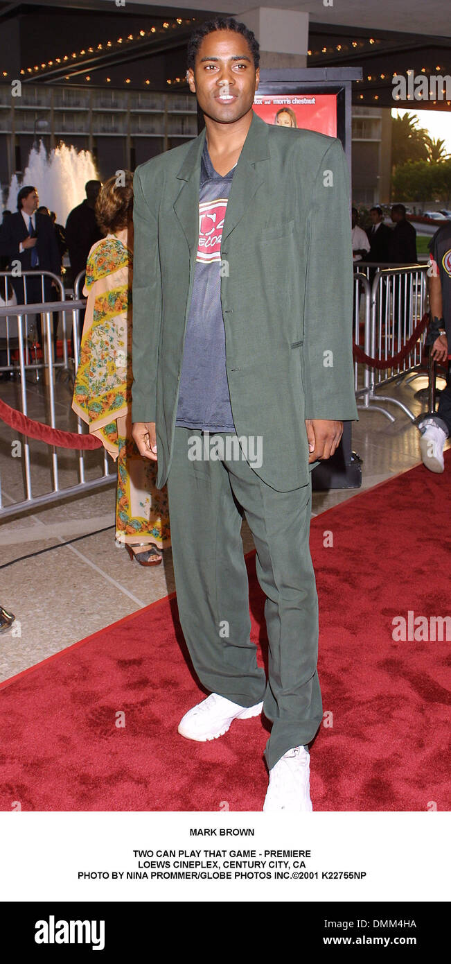 Aug. 30, 2001 - Century City, CA, USA - MARK BROWN.TWO CAN PLAY THAT ...