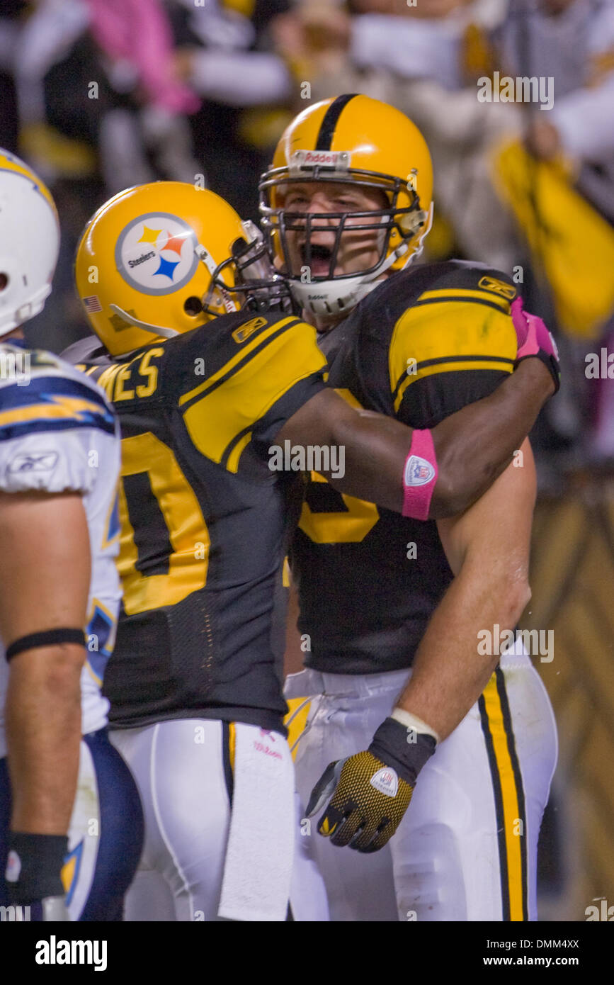 04 October 2009: Pittsburgh Steelers tight end Heath Miller (83) and ...