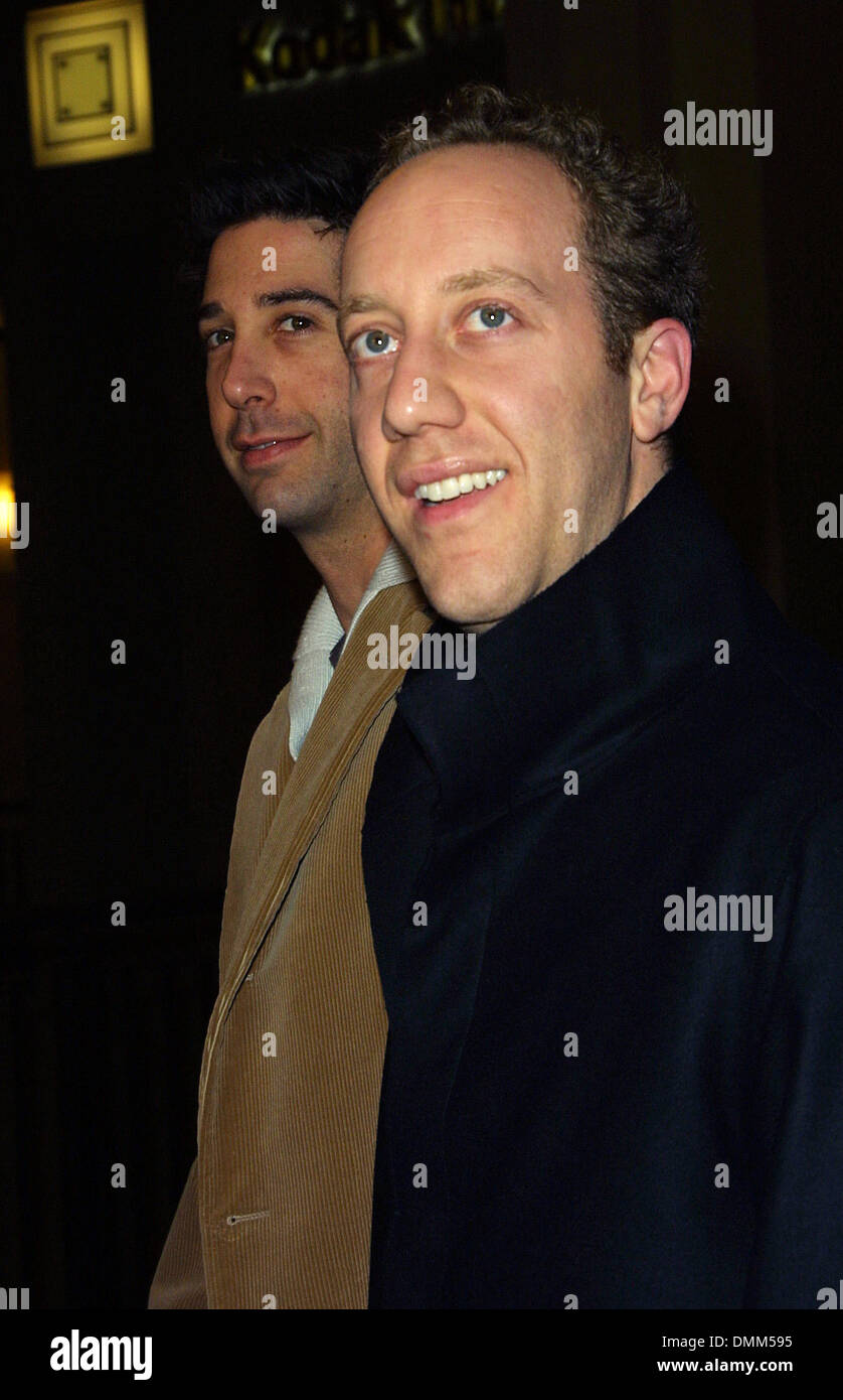 Jan. 24, 2002 - Hollywood, CA, USA - JOEY SLOTNICK AND DAVID SCHWIMMER ...