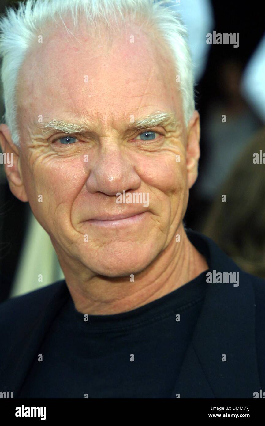 July 9, 2002 - Los Angeles, CALIFORNIA, USA - MALCOLM MCDOWELL ...