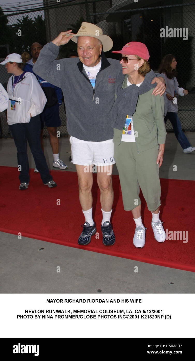 May 12, 2001 - MAYOR RICHARD RIORDAN AND HIS WIFE..REVLON RUN/WALK ...