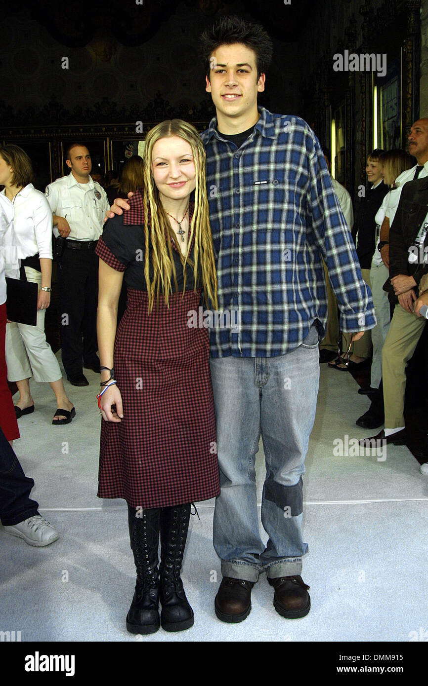 Jan. 13, 2002 - Hollywood, CALIFORNIA, USA - MISCHA MANDEL AND LINDSEY ...