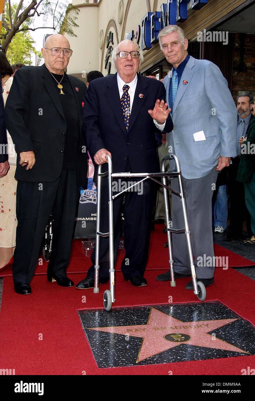 Apr. 1, 2002 - Hollywood, CALIFORNIA, USA - ROD STEIGER, RAY BRADBURY ...