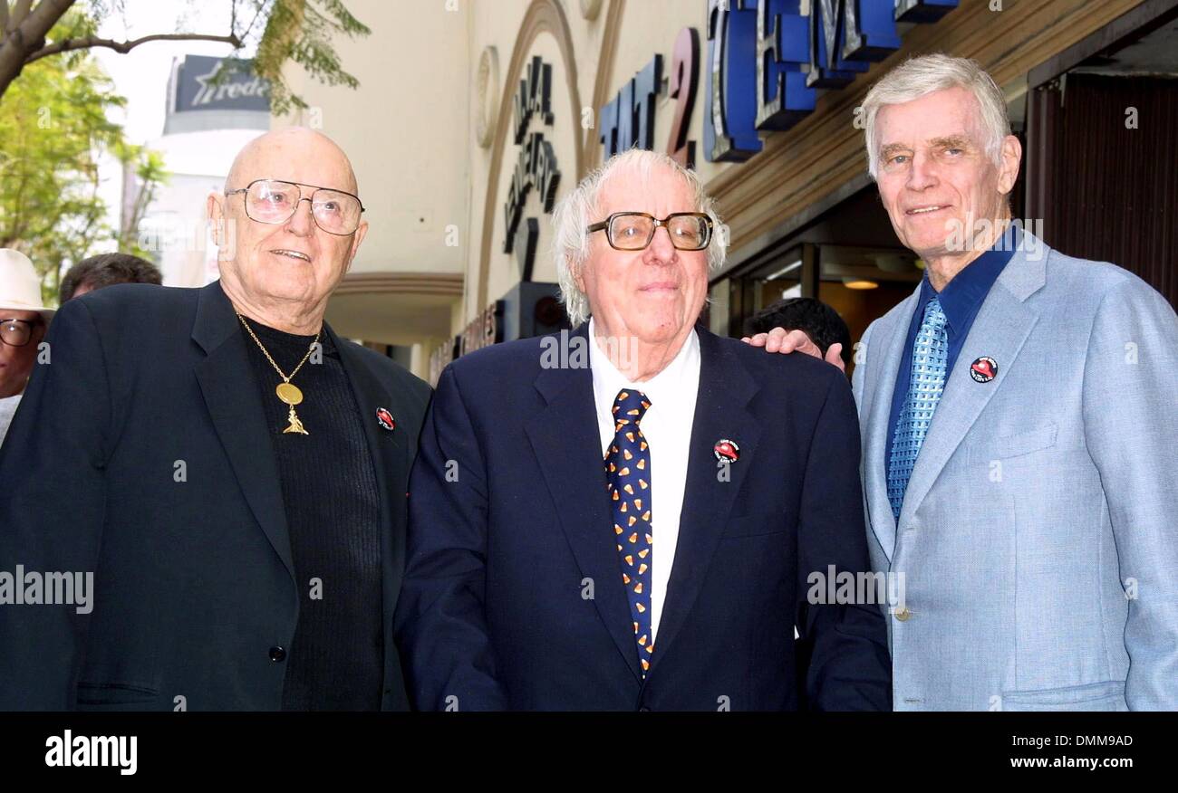 Apr. 1, 2002 - Hollywood, CALIFORNIA, USA - ROD STEIGER, RAY BRADBURY ...