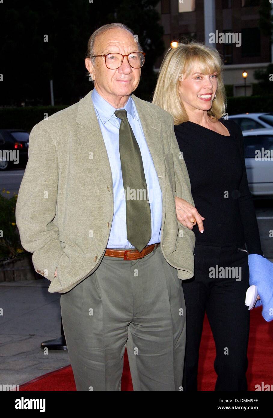 Apr. 22, 2002 - Los Angeles, CALIFORNIA, USA - NEIL SIMON AND WIFE ...