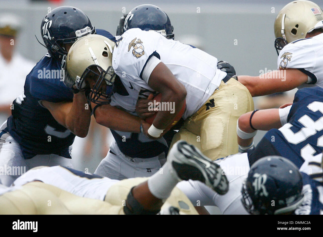 10 October 2009: John Howell (#5) of the Navy attempts to drive in a ...
