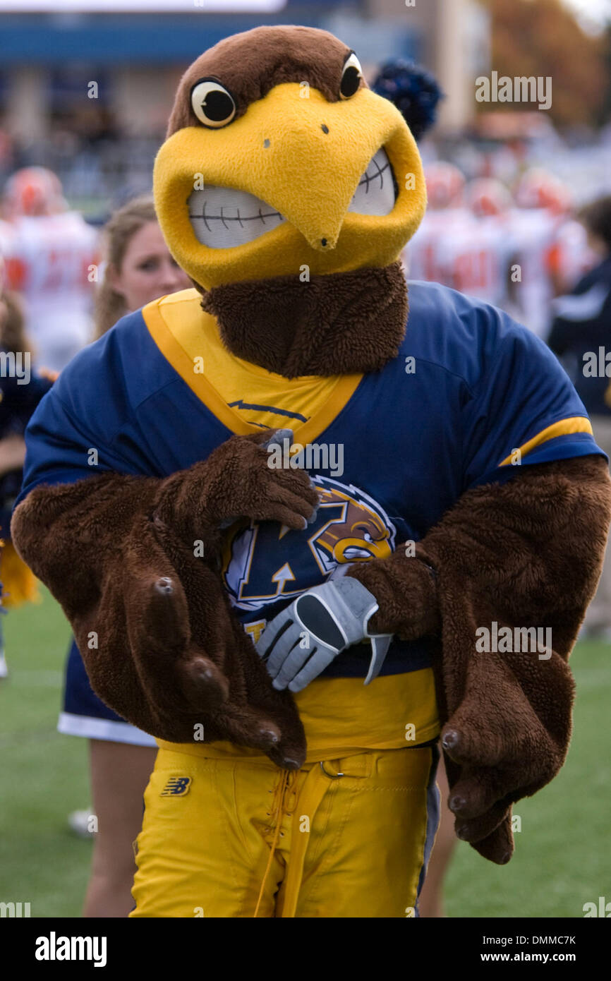 10 October 2009: The Kent State mascot on the sideline prior to the ...