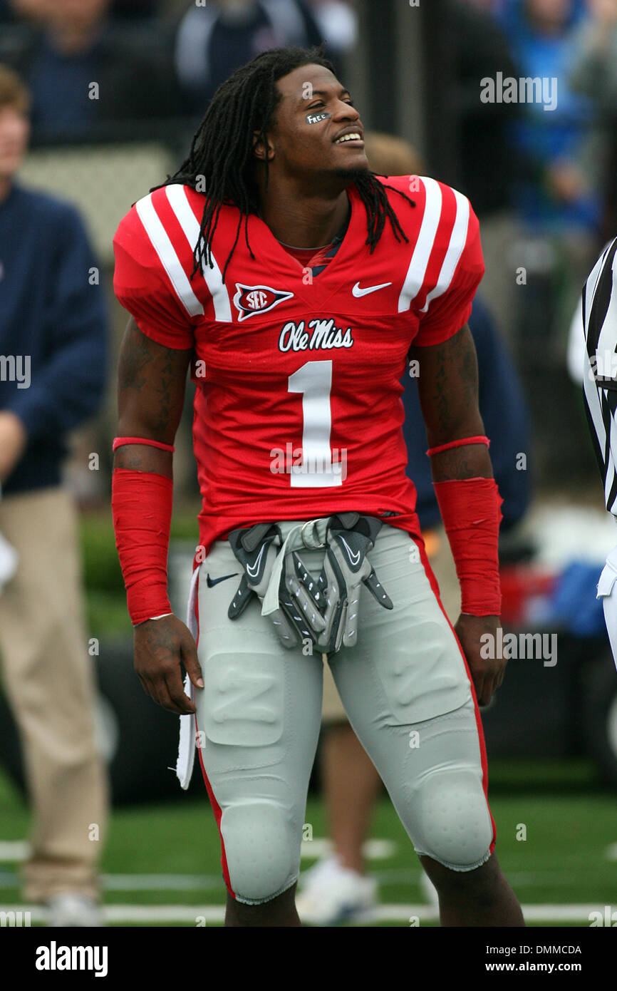 10 October 2009: Ole Miss Safety Kendrick Lewis (1). The Alabama ...