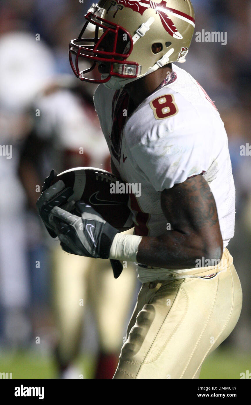 October 22, 2009: Florida State wide receiver Taiwan Easterling #8 ...