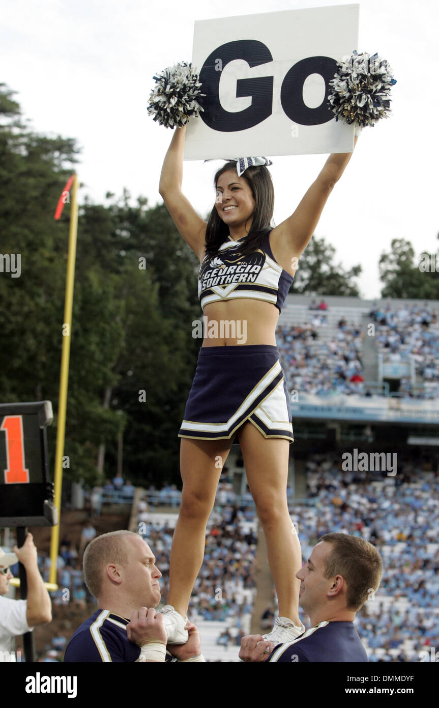 October 10, 2009: Georgia Southern cheerleaders raise the spirits of ...