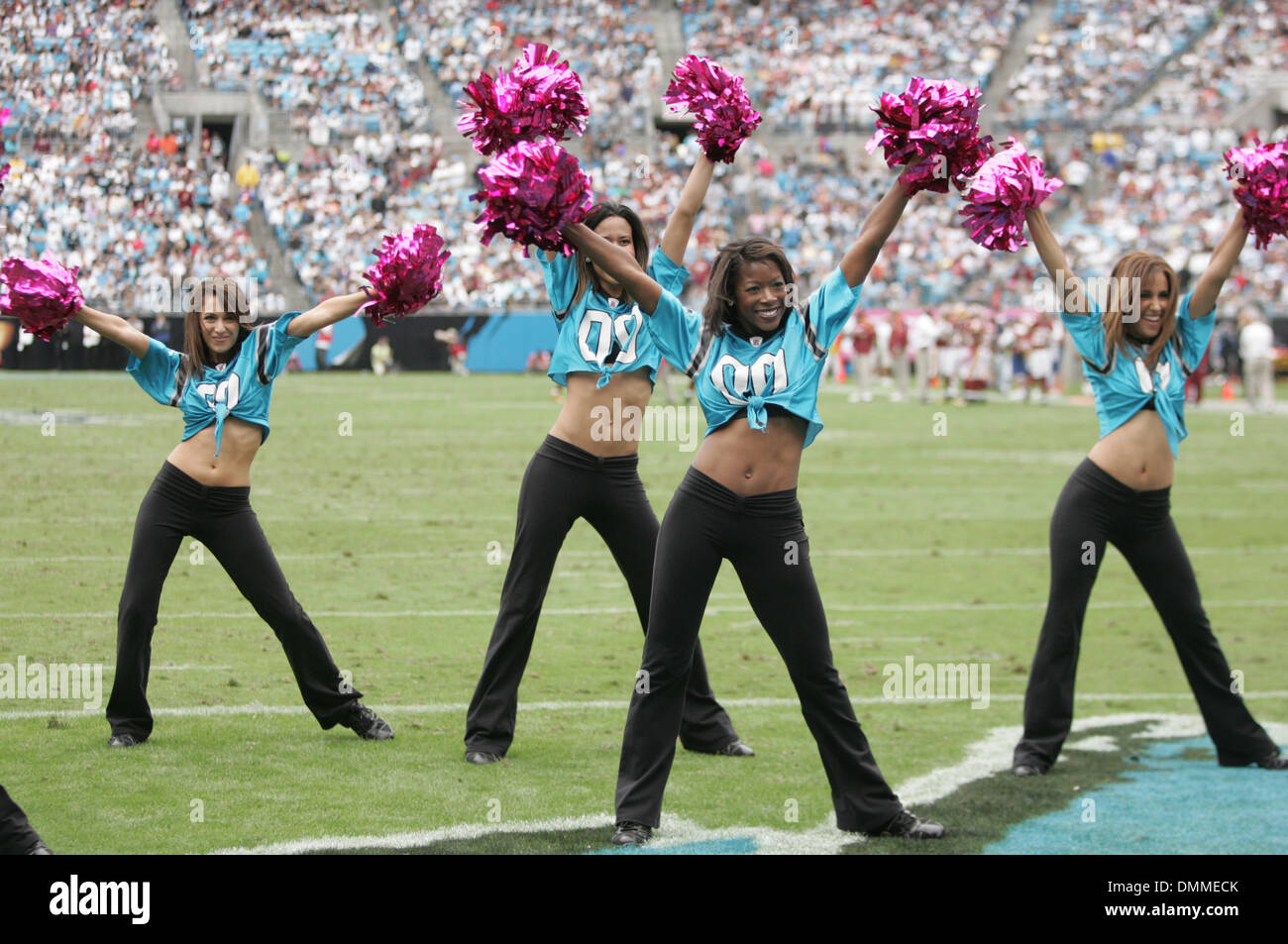 October 11, 2009: The Carolina Panther cheerleaders, the Top Cats. The ...