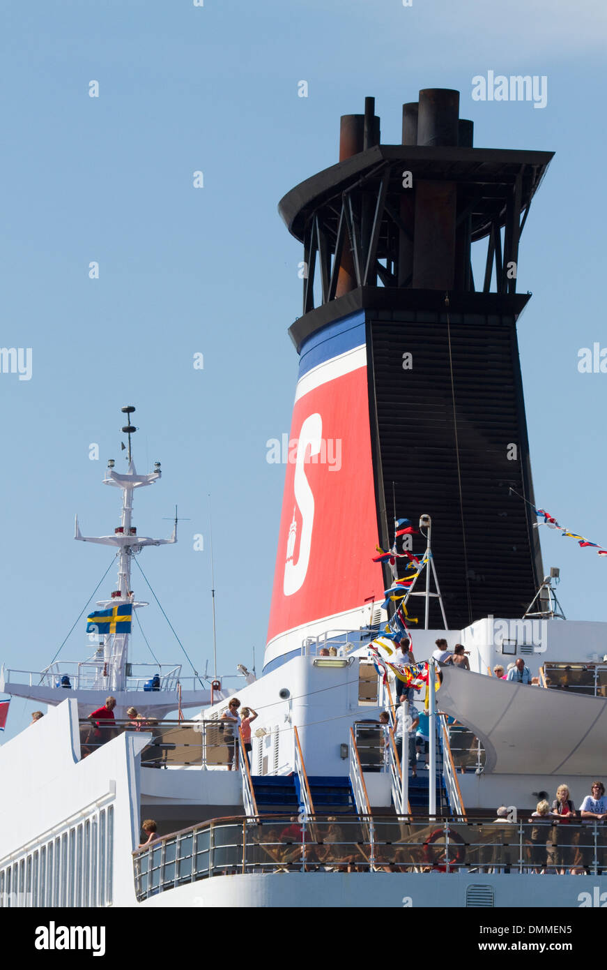 A funnel on a Stena Line ferry Stock Photo - Alamy