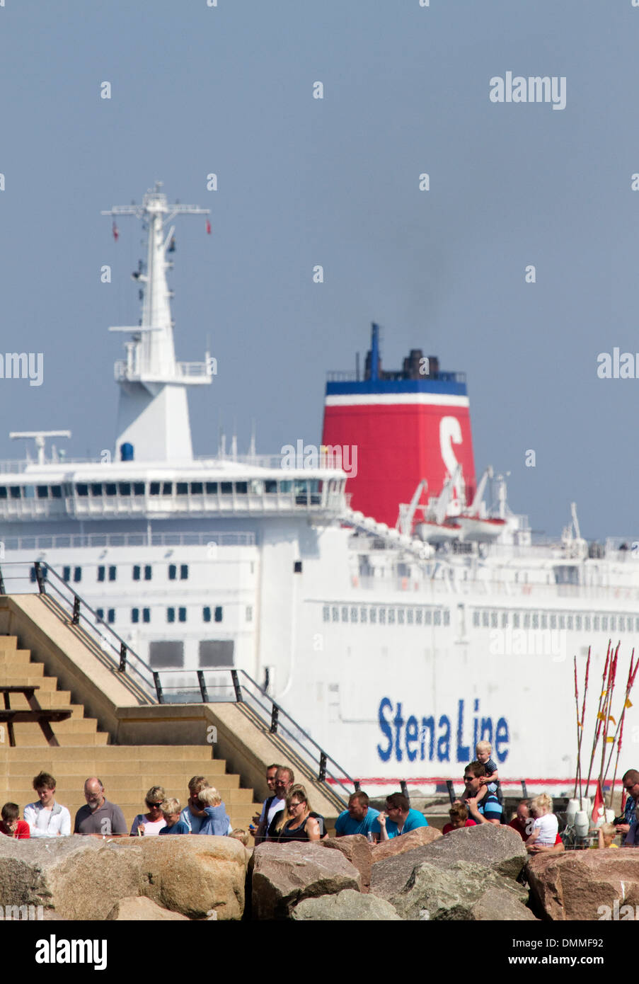 M/V Stena Nautica arrives at Grenaa Stock Photo - Alamy