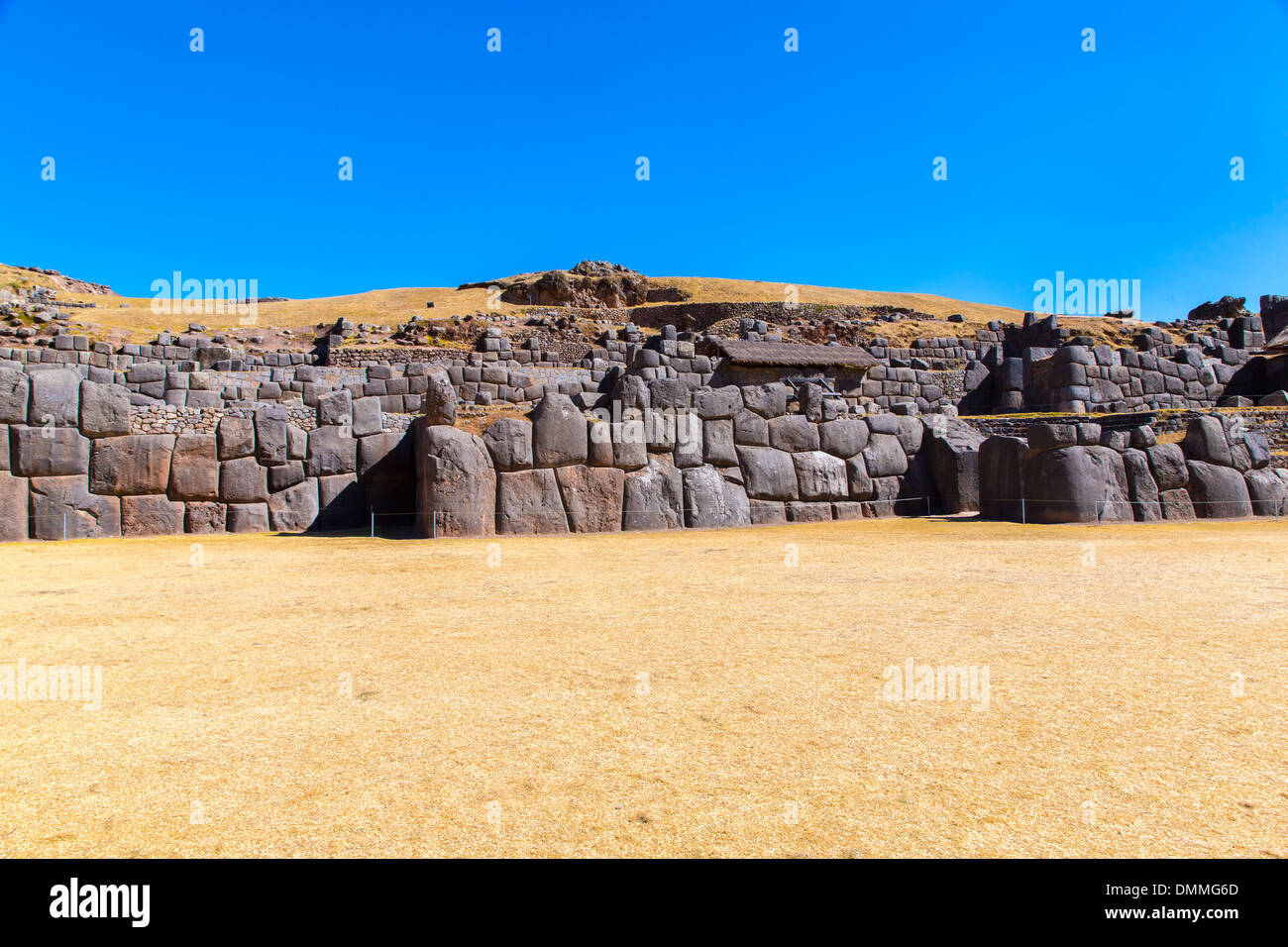 Inca Wall in SAQSAYWAMAN Peru South America. Example of polygonal ...