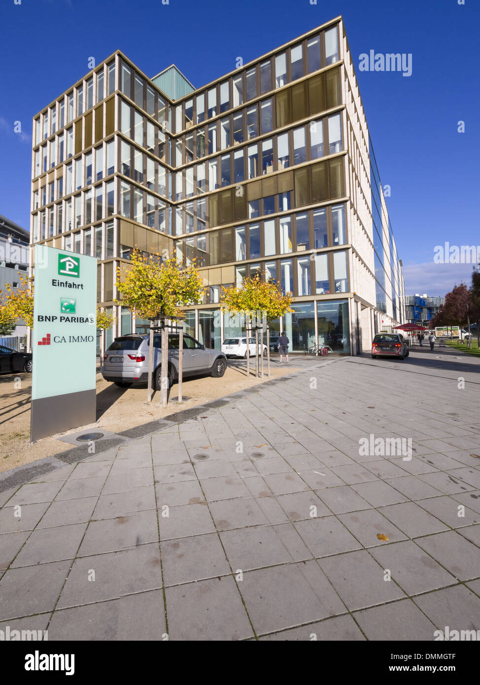 Germany, Hesse, Frankfurt, European Quarter, BNP Paribas bank building ...