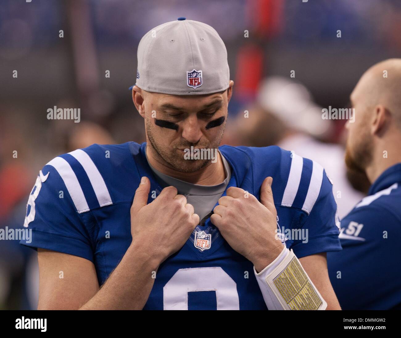 Indianapolis, IN, USA. 15th Dec, 2013. Indianapolis Colts quarterback ...