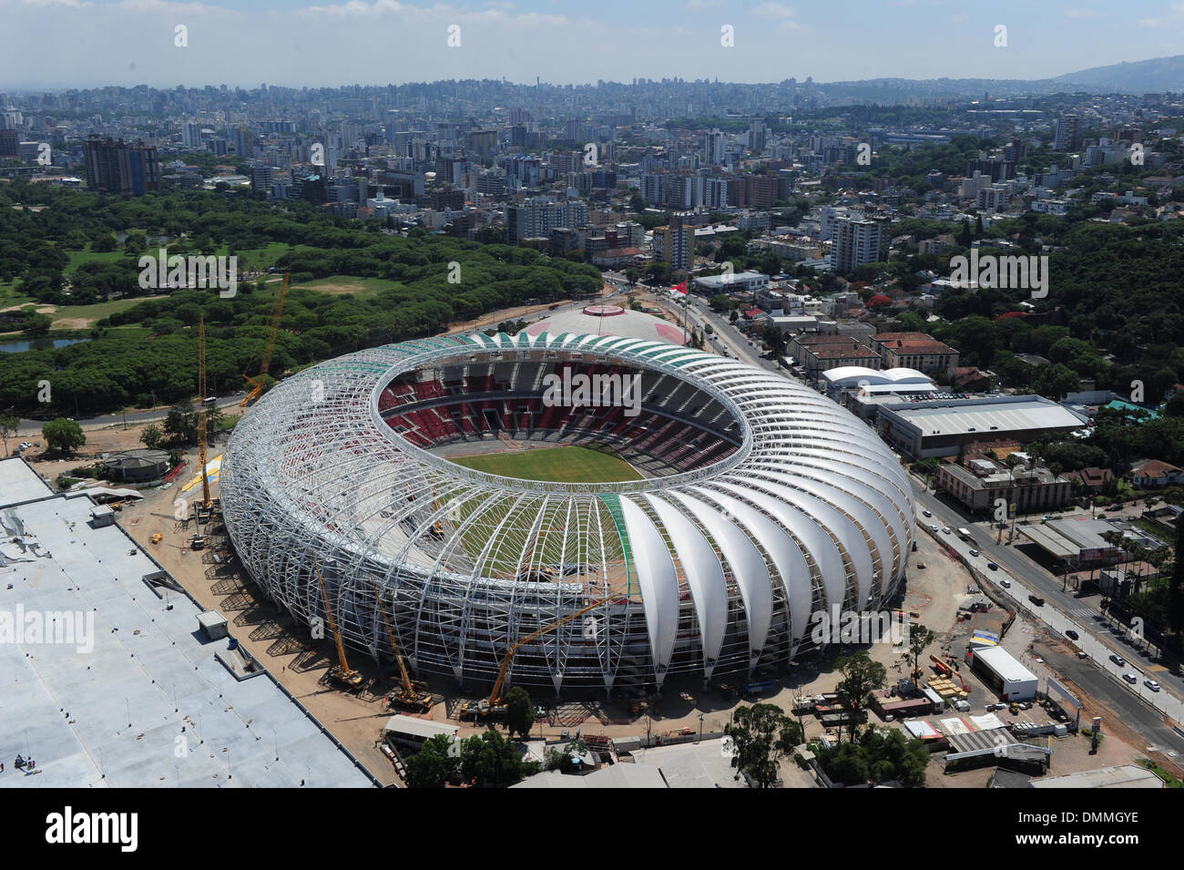 Porto Alegre, Brazil. 15th Dec, 2013. An aereal view of the Beira-Rio ...