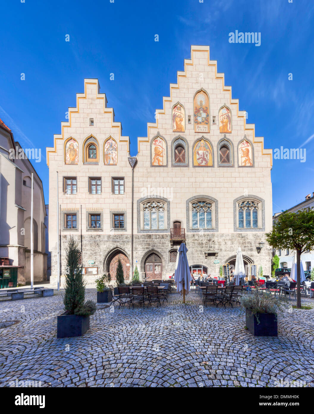 Germany, Bavaria, Wasserburg am Inn, view to city hall Stock Photo - Alamy