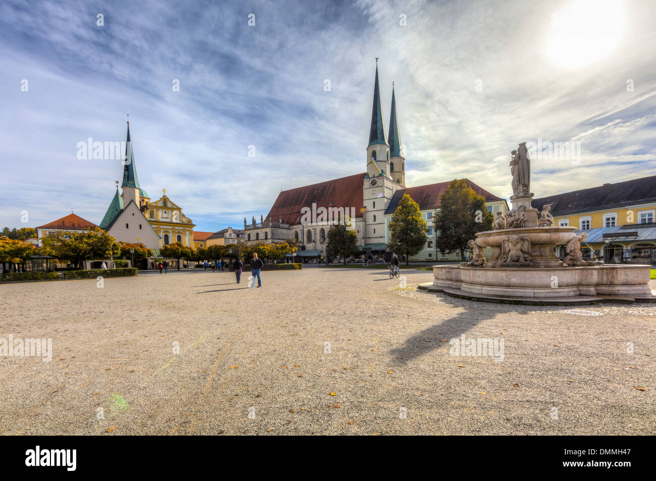 Germany, Bavaria, Upper Bavaria, Altoetting, Kapellplatz, St. Mary's ...