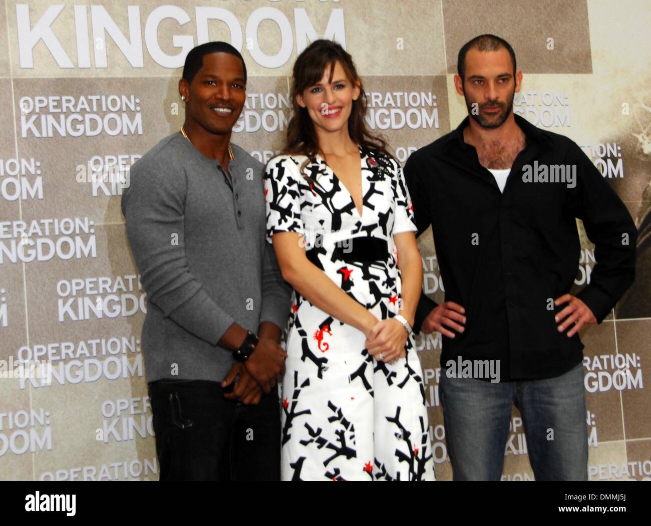 Jamie Foxx, Jennifer Garner and Ashraf Barhom (l-r) at the photocall of ...