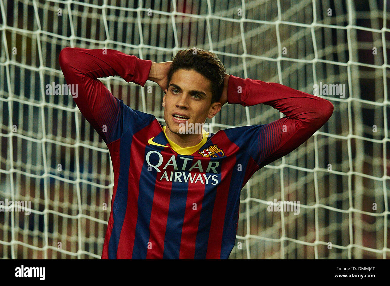 Barcelona, Spain. 14th December 2013. Marc Bartra (FC Barcelona ...
