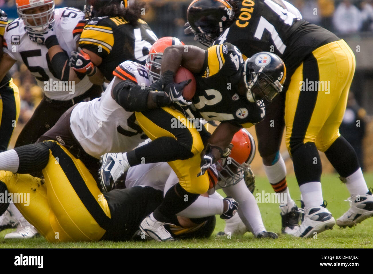 18 October 2009: Pittsburgh Steelers running back Rashard Mendenhall ...