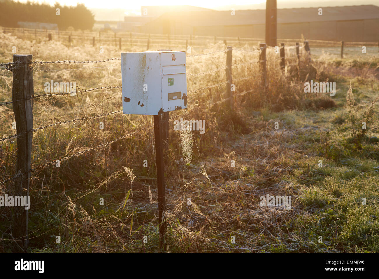 France, Burgundy, Mailbox in field near La Machine Stock Photo - Alamy