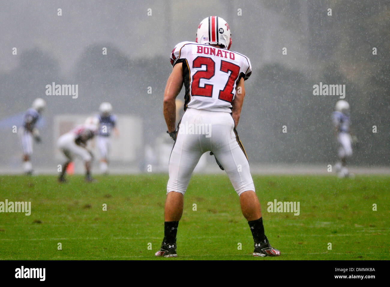 24 October 2009: Maryland's # 27 Bonato awaits a kick off return..DukeÃ ...