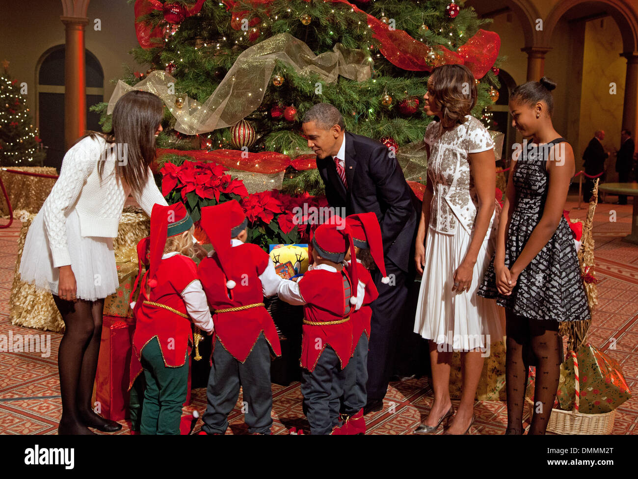 Michelle obama christmas tree hi-res stock photography and images - Alamy