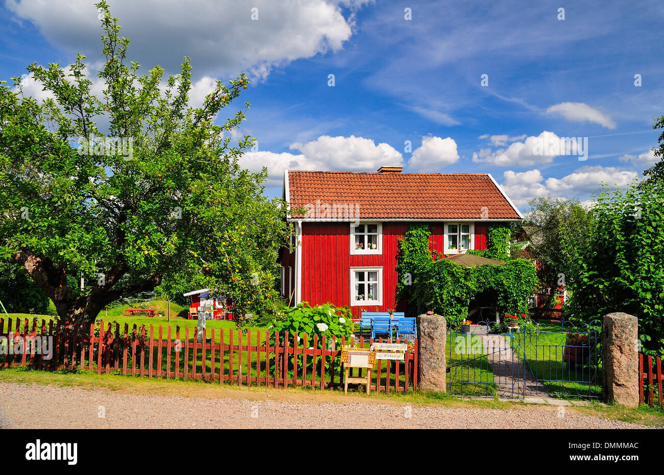 Sweden, Smaland, Kalmar Iaen, Vimmerby, Sevedstorp, shooting location ...