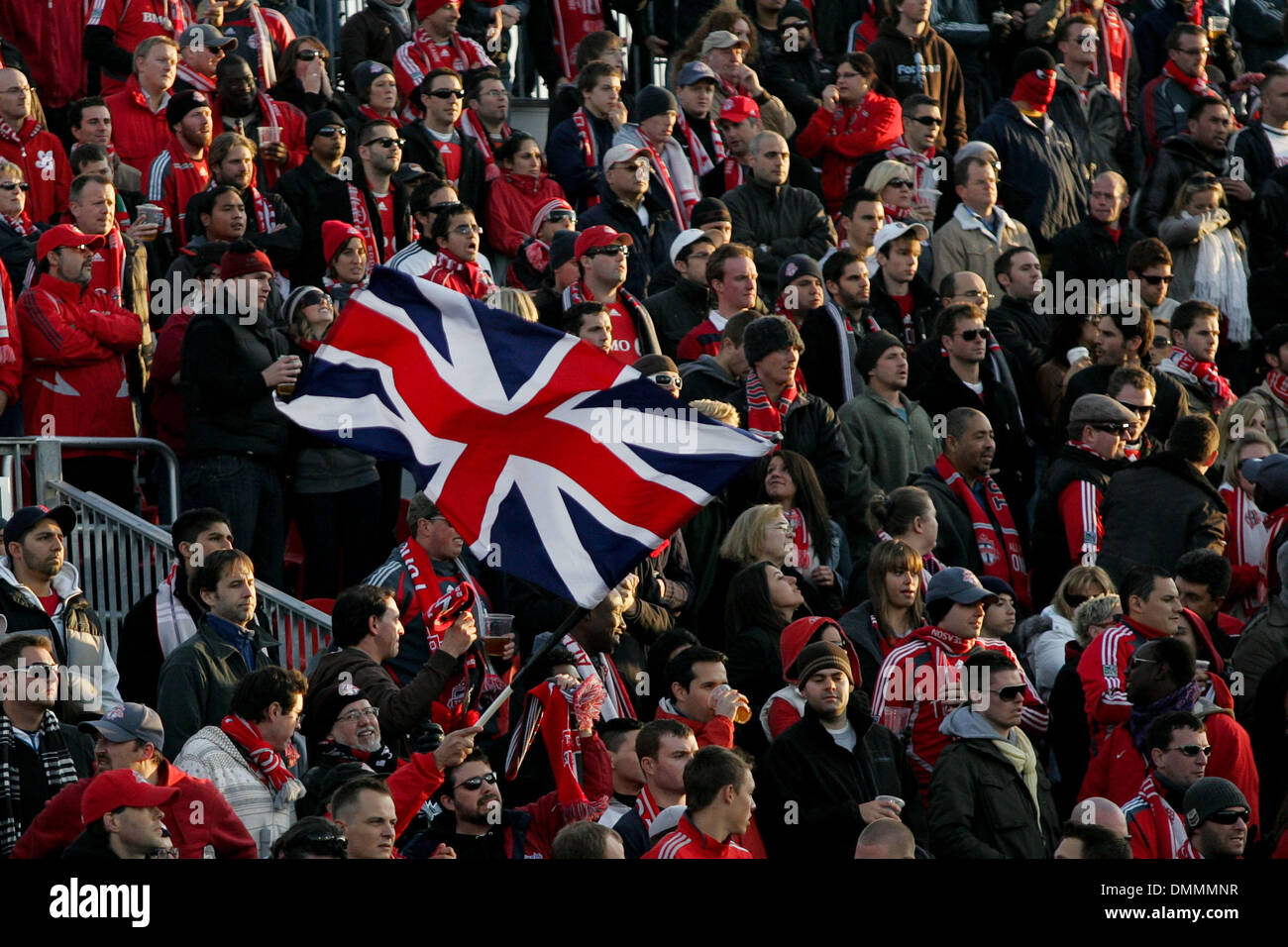17 October 2009: Toronto FC fans showing their support at the final ...