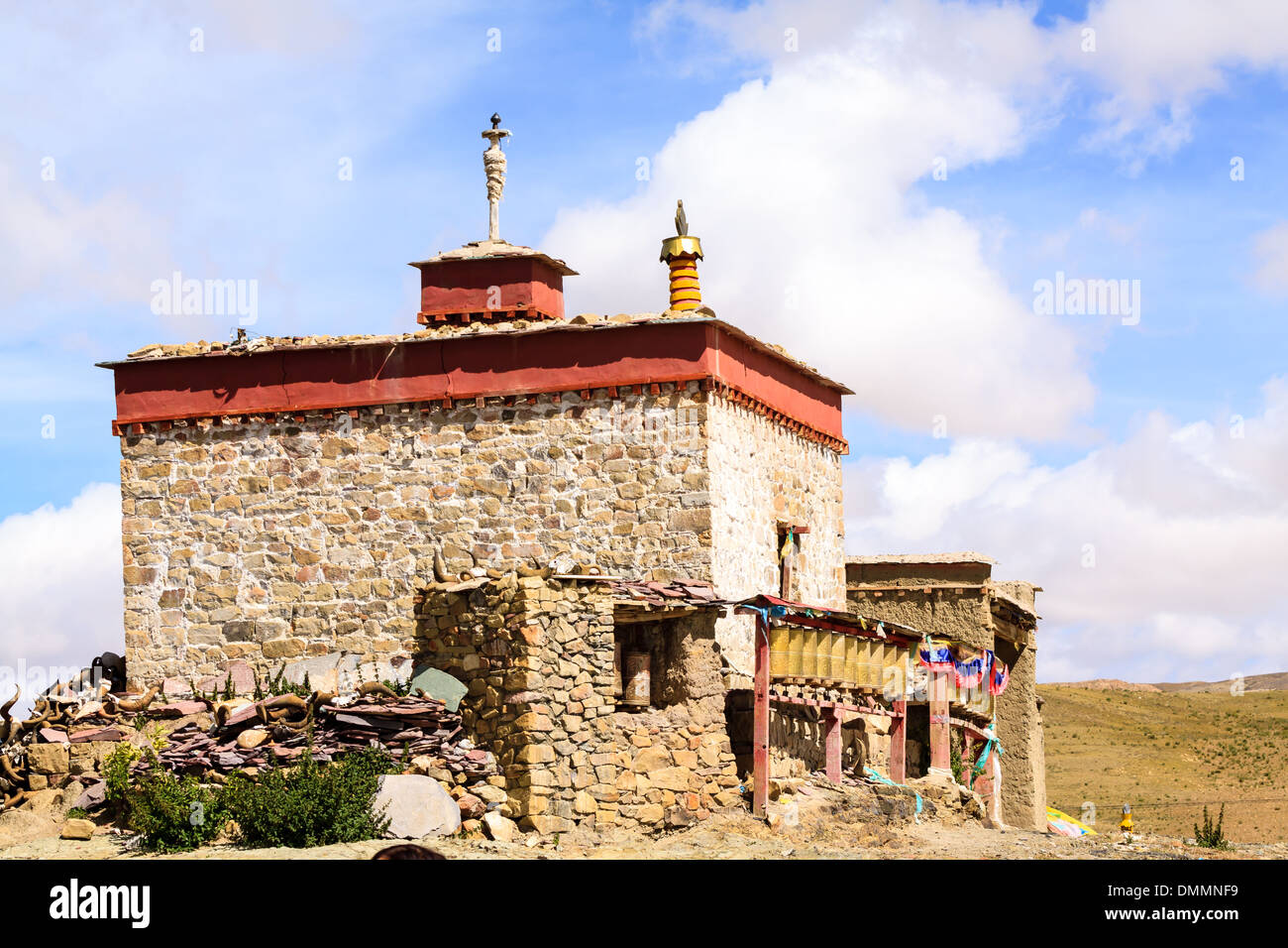 Tibetan house at Lhasa, Tibet Stock Photo - Alamy
