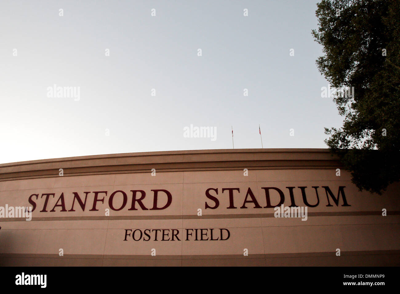 24 October 2009: Gate two entrance at Stanford Stadium, Foster Field ...