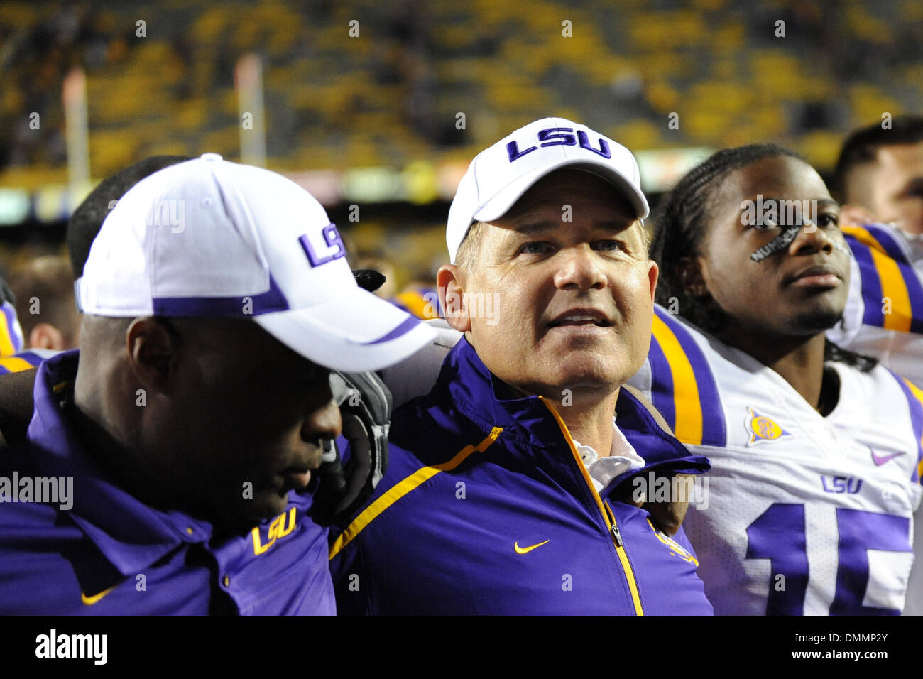 24 October 2009: LSU head coach, Les Miles, following Saturday nights ...