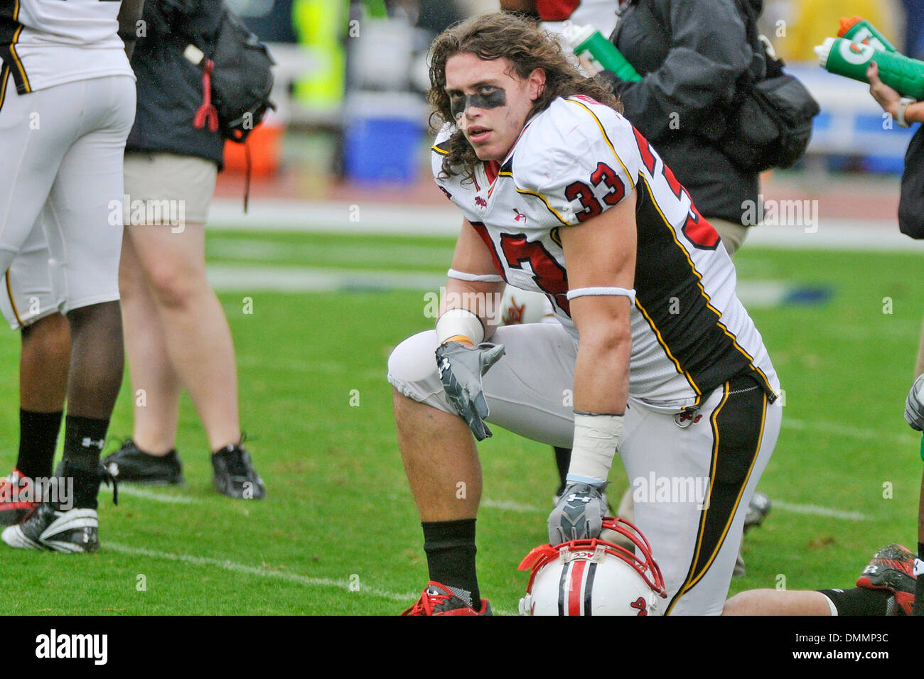 24 October 2009: Maryland #33.Alex Wujciak Linebacker..DukeÃ•s defense ...