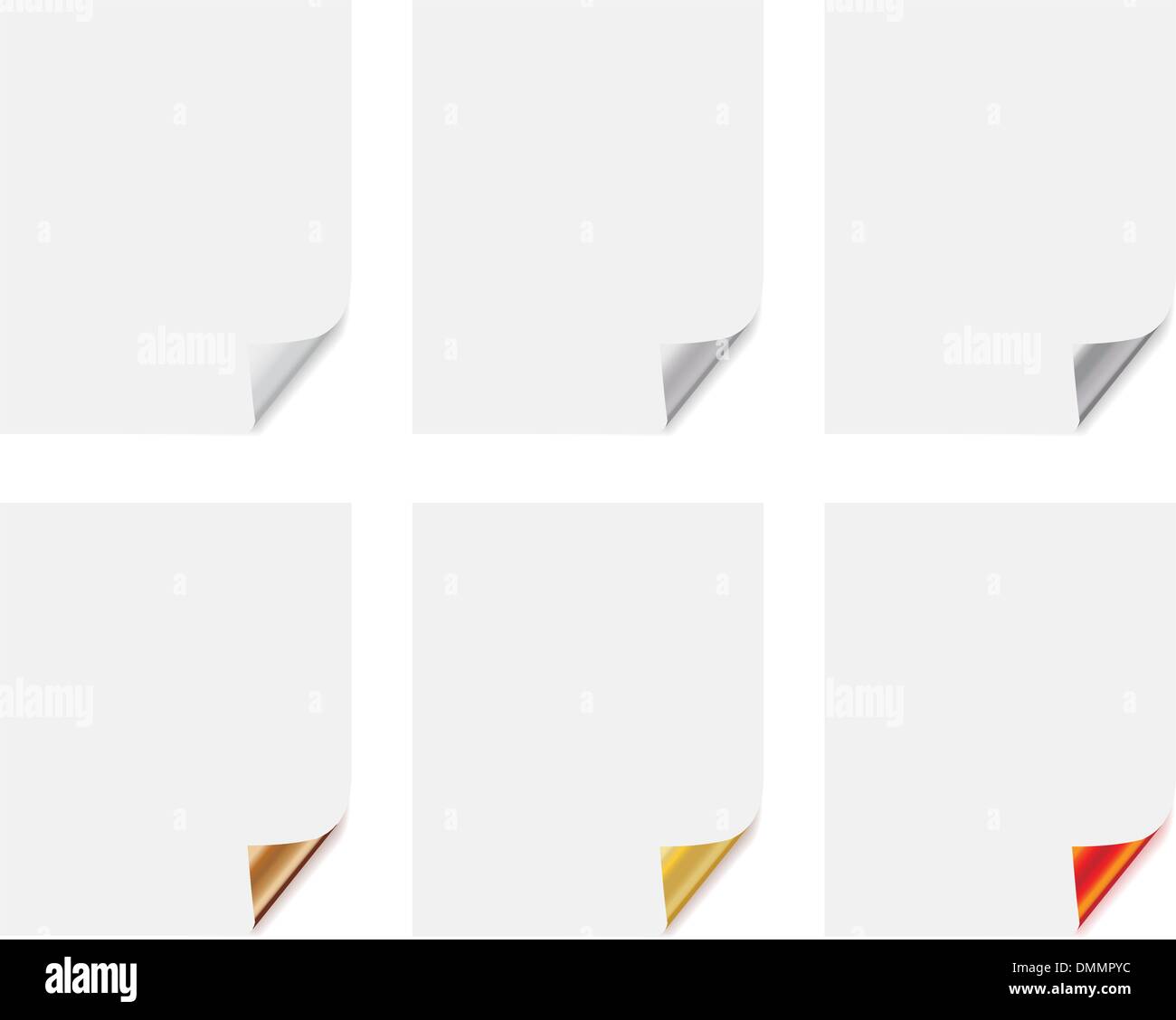 Folded white sheets Stock Vector Images - Alamy