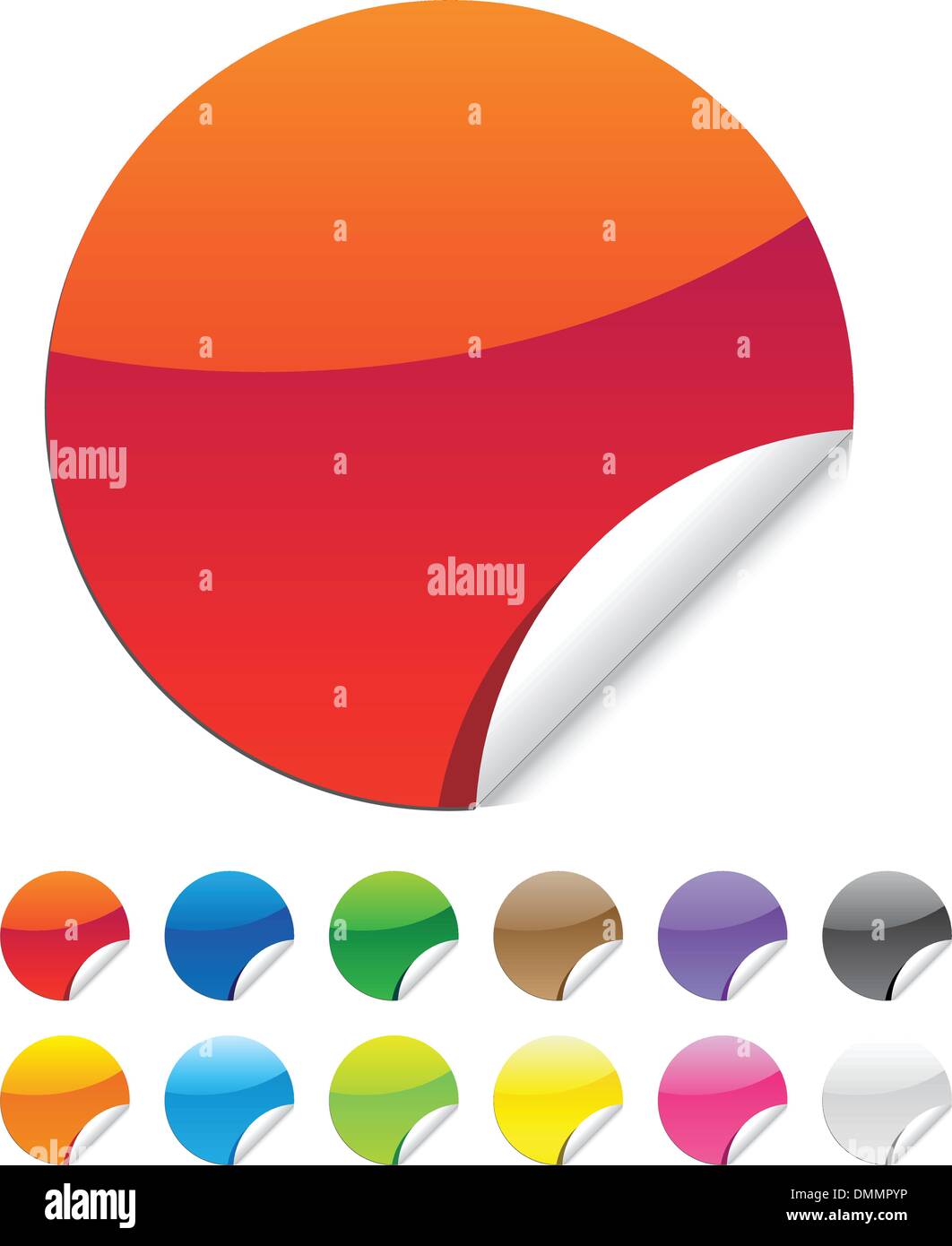 shiny glossy stickers Stock Vector Image & Art - Alamy