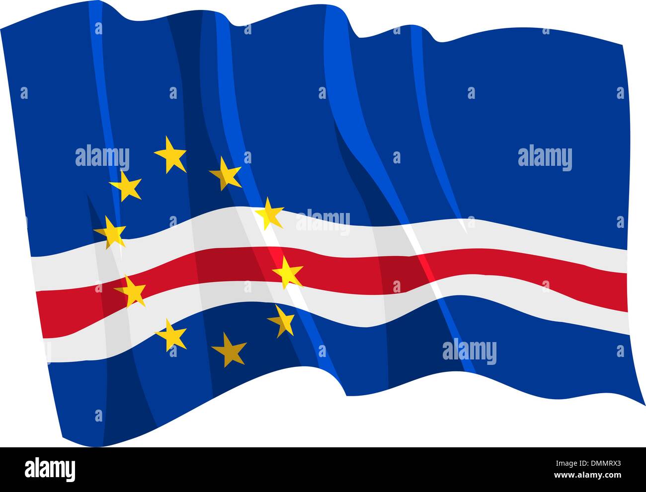 Illustration national flag cape Stock Vector Images - Alamy