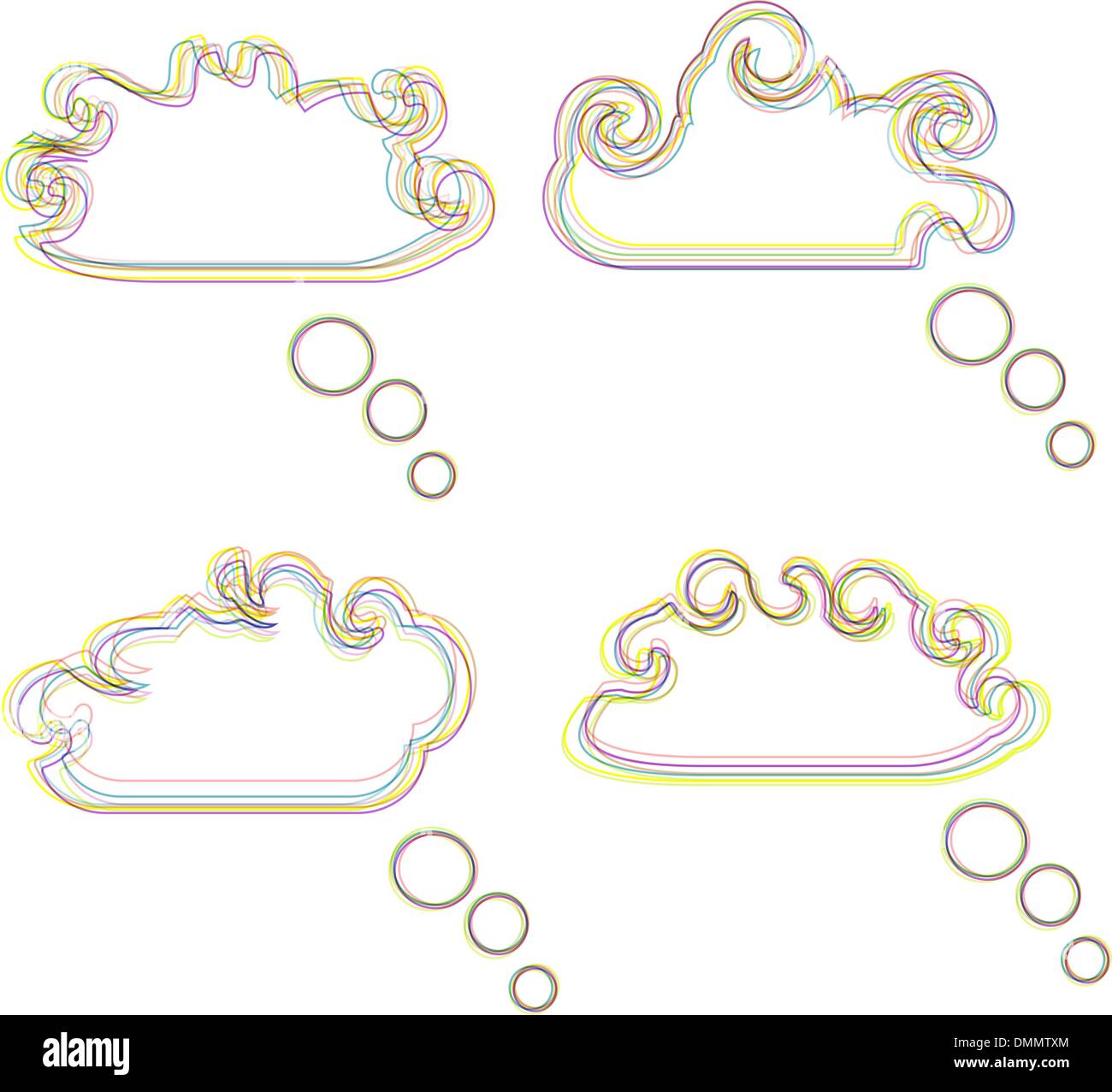 Speech bubbles abstract vector background Stock Vector Image & Art - Alamy