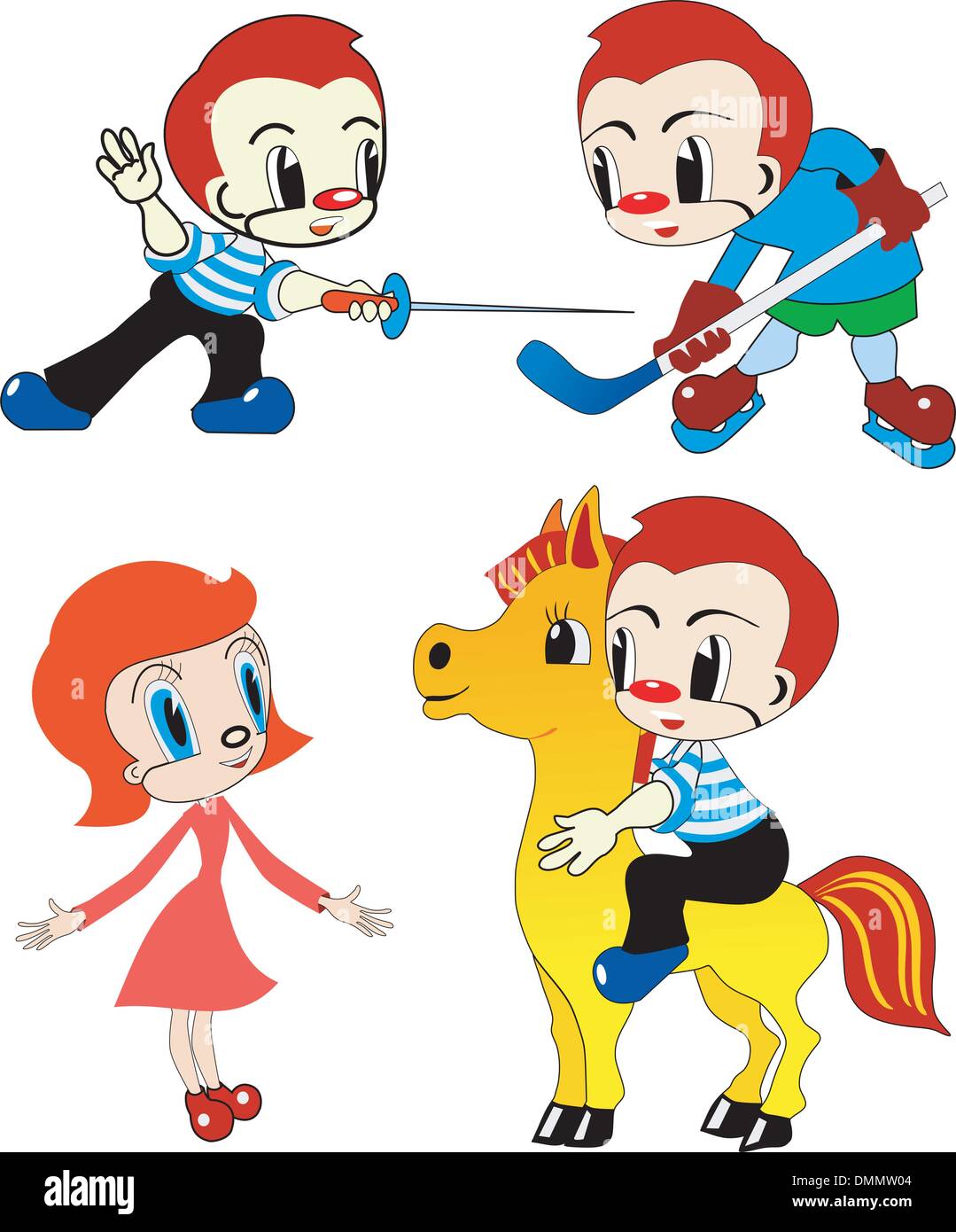 Horse children Cut Out Stock Images & Pictures - Alamy