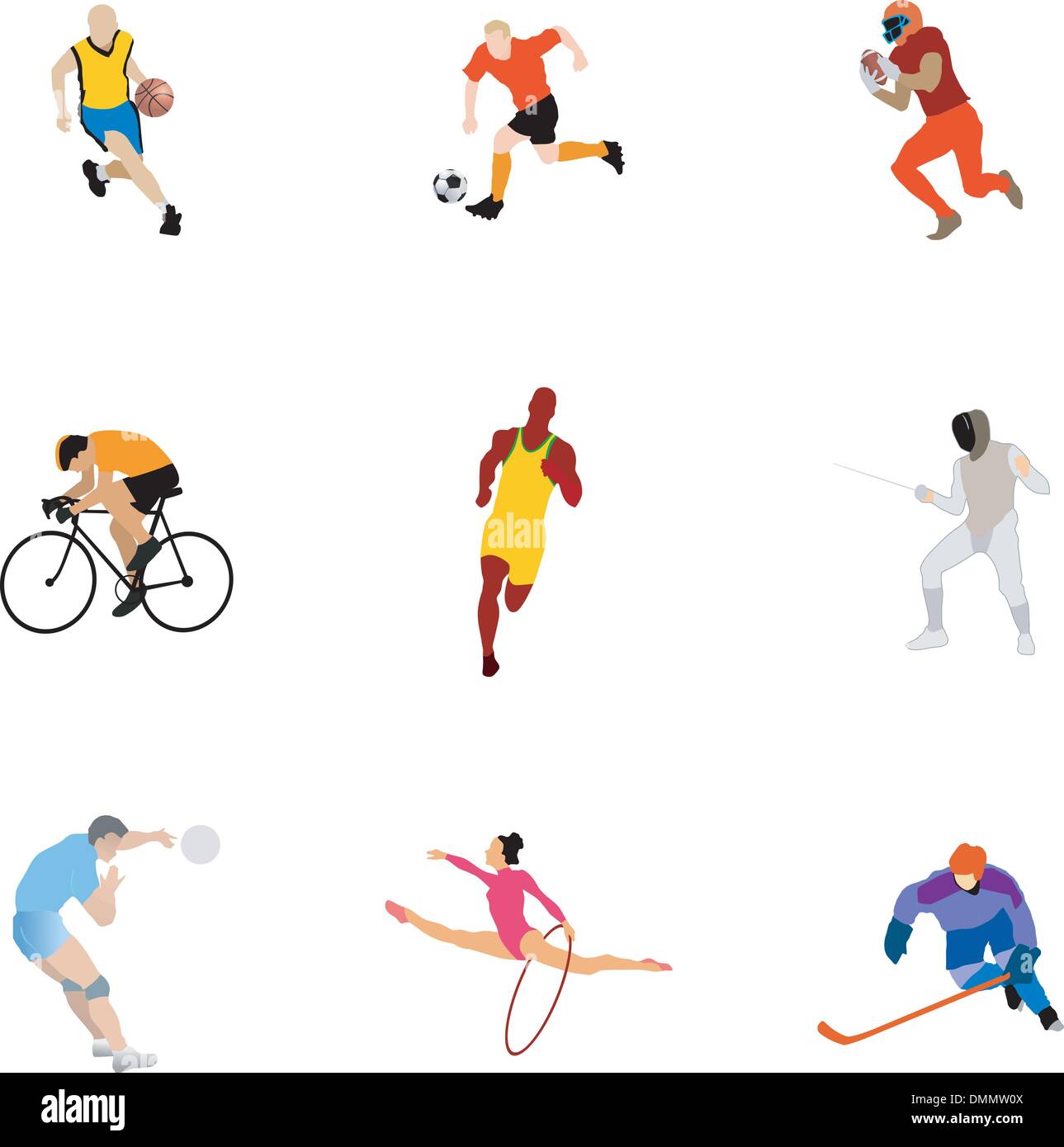 Vector set different sport Stock Vector Images - Alamy