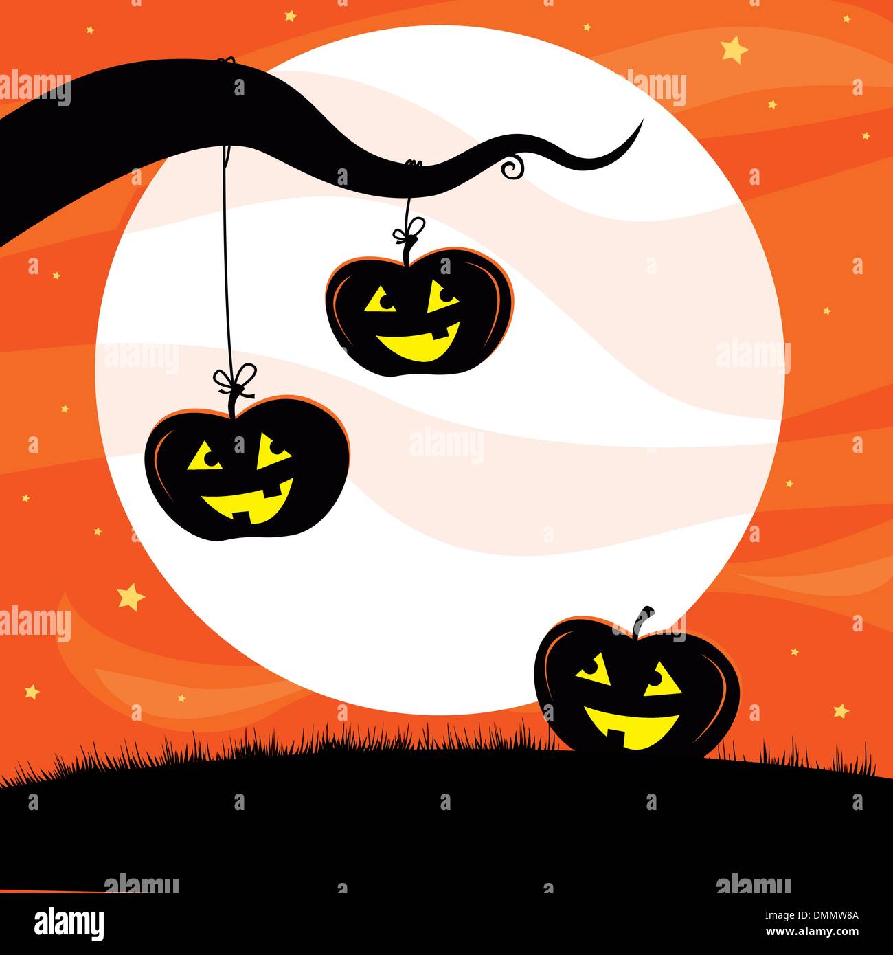 Halloween Jack O'Lantern Tree Stock Vector Image & Art - Alamy